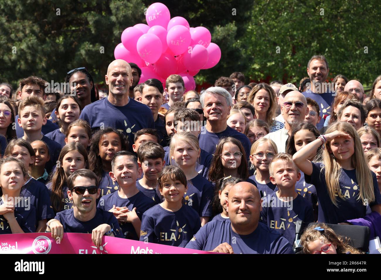 Paris, France. 07th June, 2023. Zinedine Zidane, Guy Alba andFlorent ...