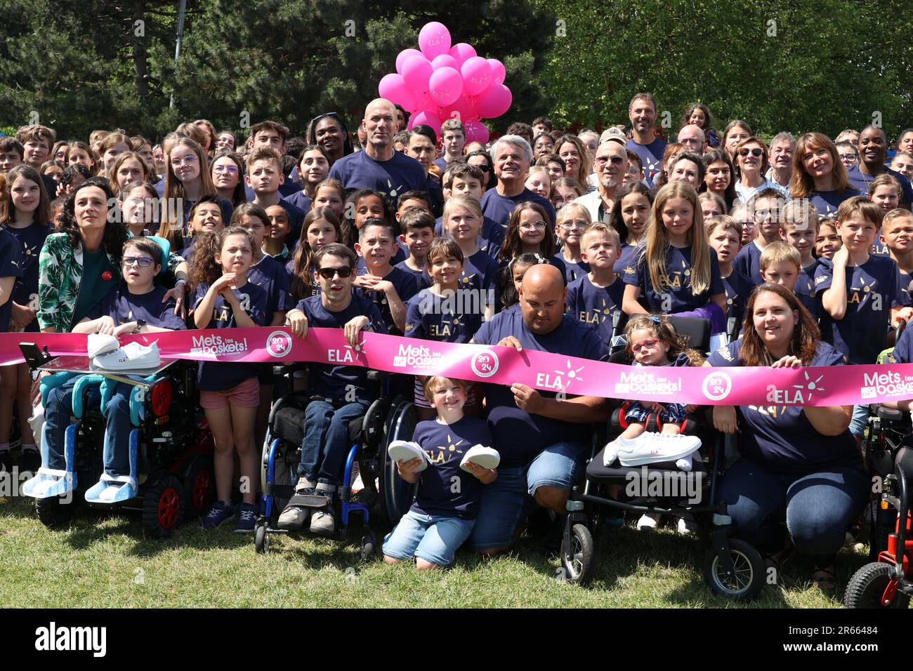 Paris, France. 07th June, 2023. Zinedine Zidane, Guy Alba and Florent ...