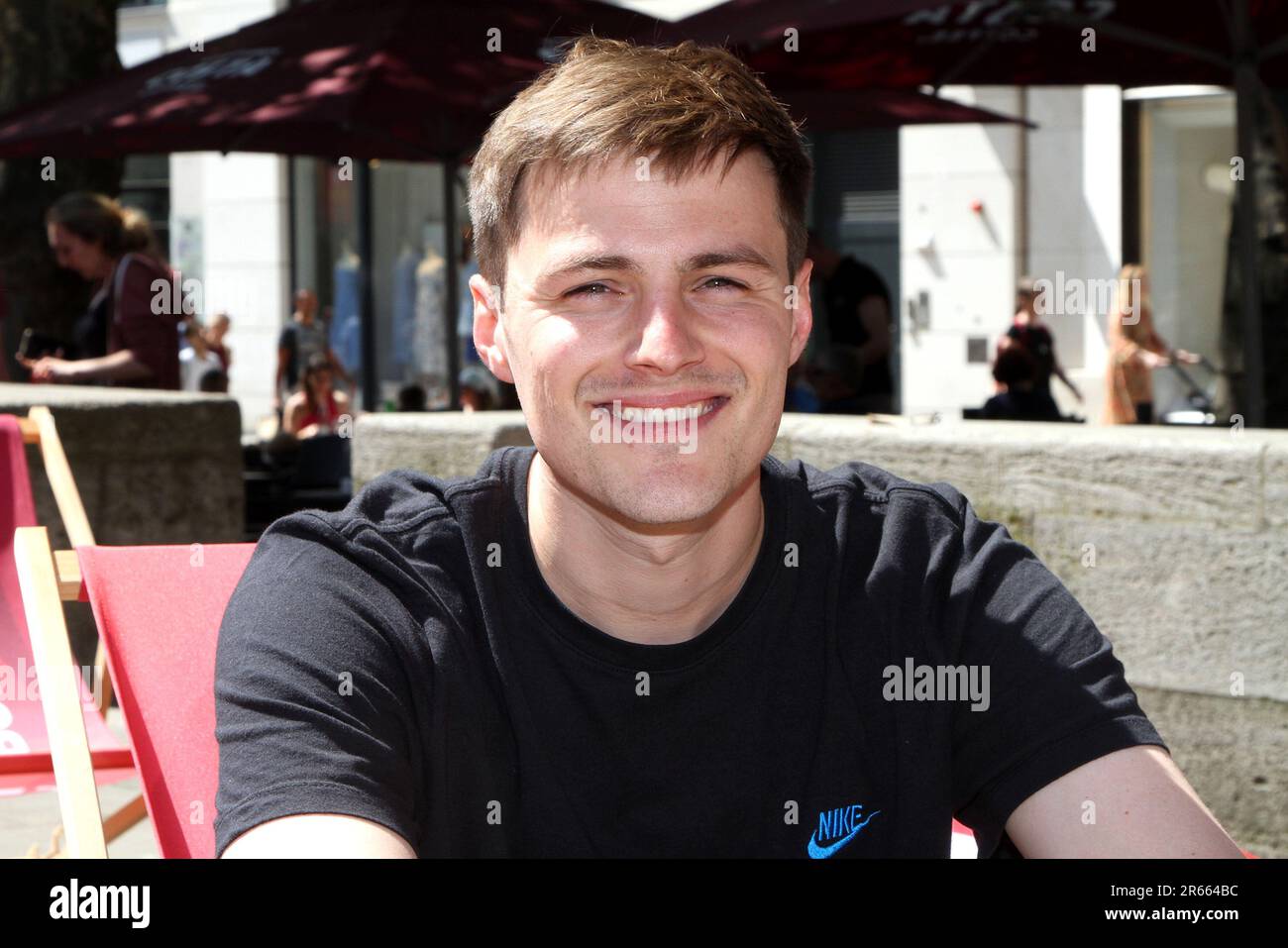 British singer and songwriter Tom Gregory attends the photo call during ...