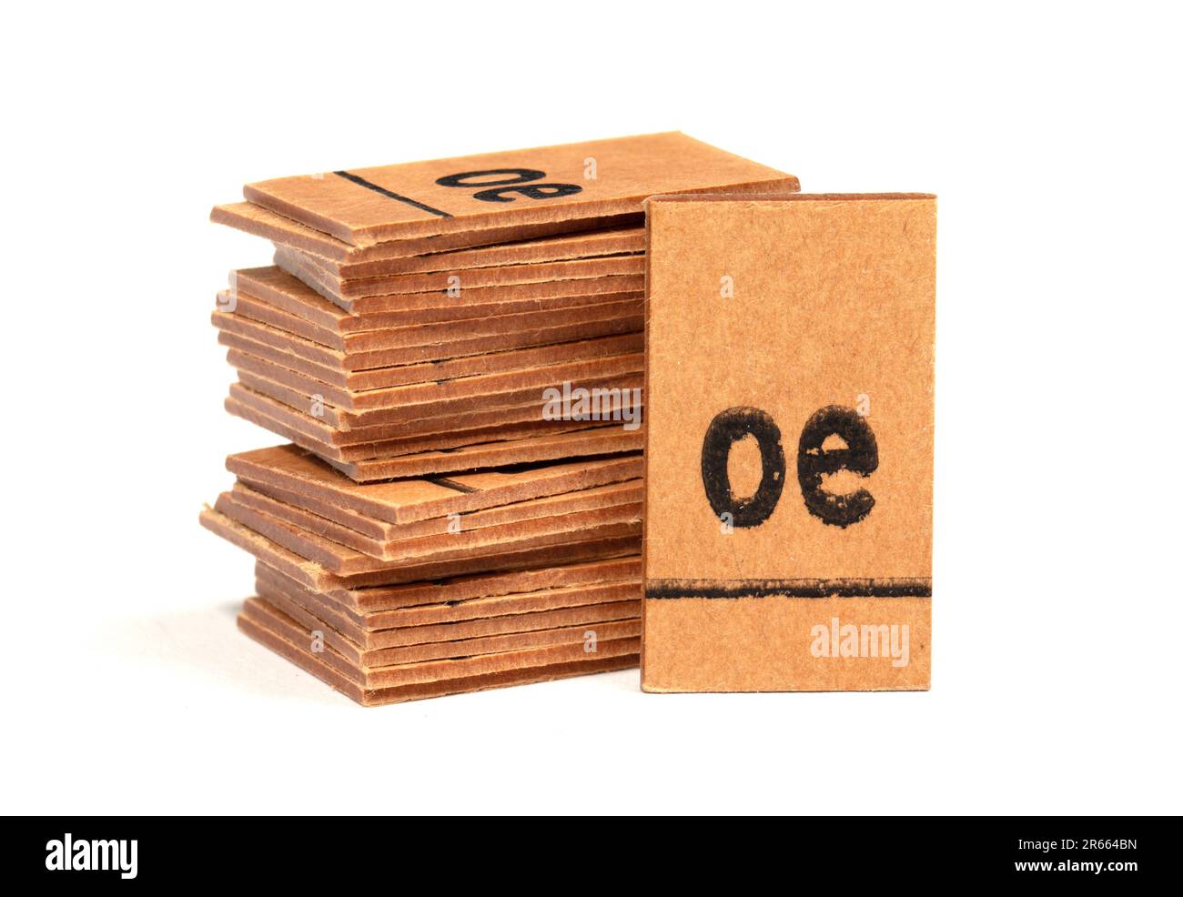 Stack of letters from a very old letterbox used to teach children - The ...