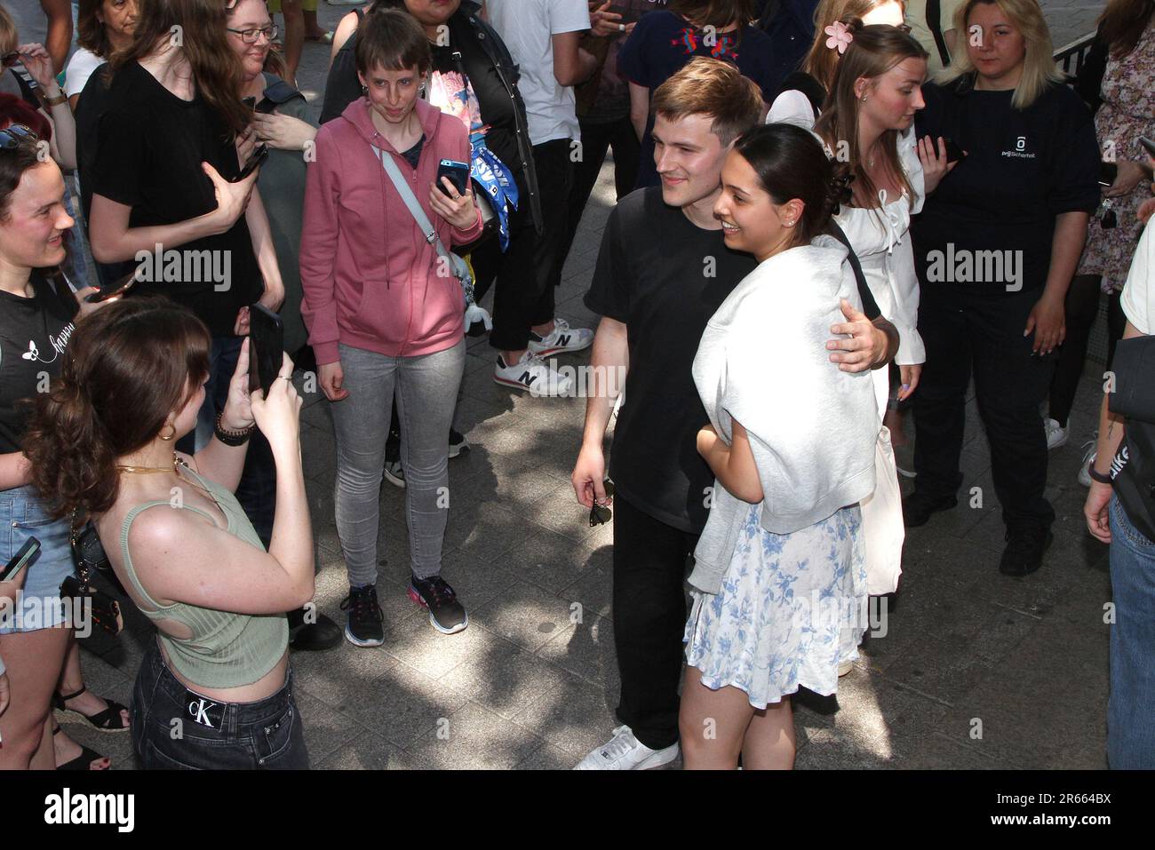 British singer and songwriter Tom Gregory arrives at the photo call ...
