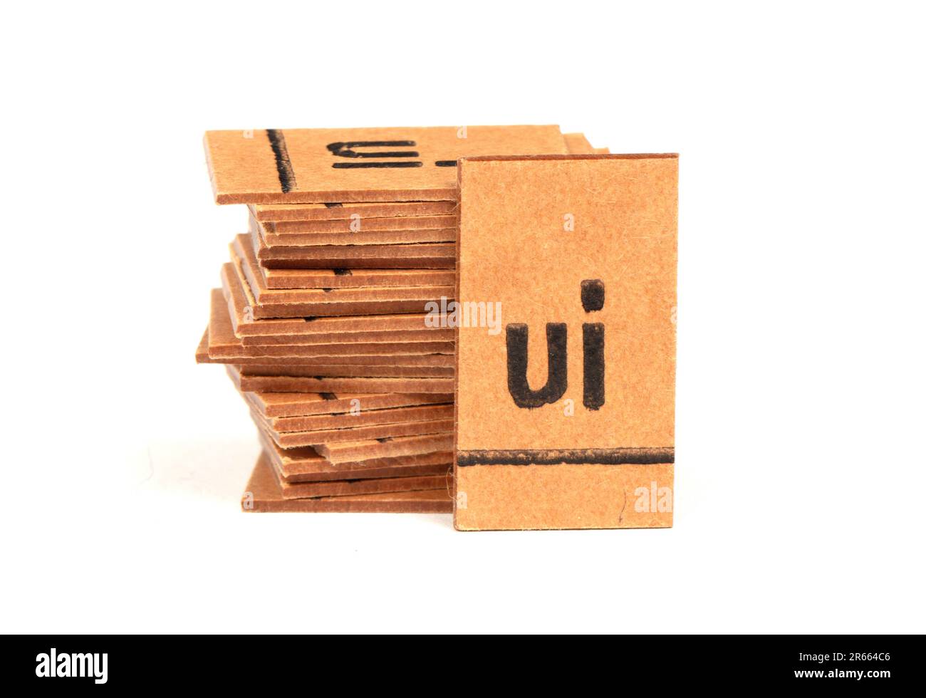 Stack of letters from a very old letterbox used to teach children - The ...