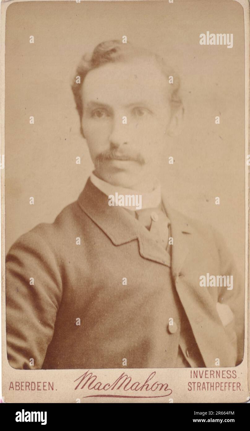 Carte de Visite: Unknown Man photographed by MacMahon of Aberdeen Stock ...