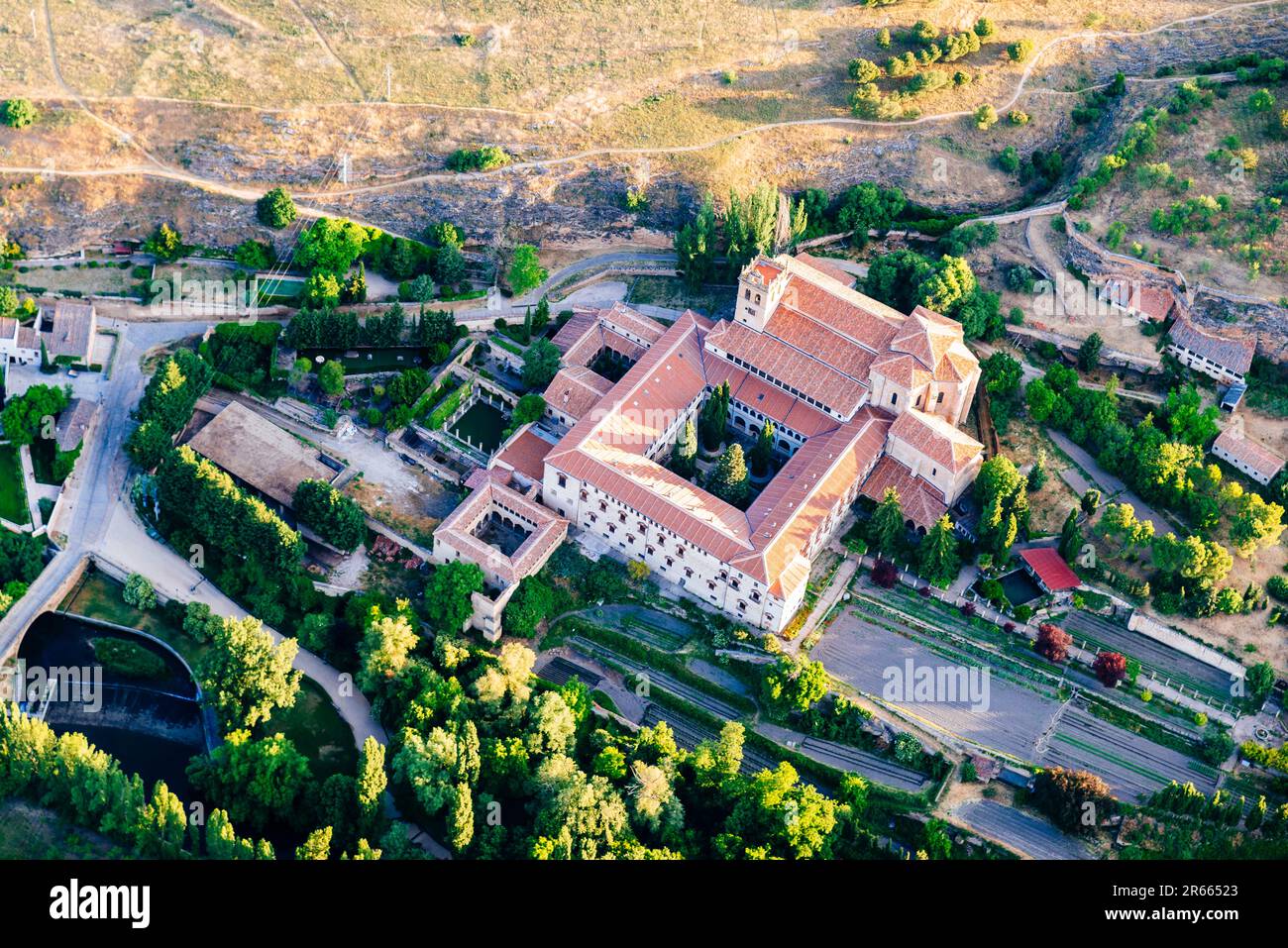 Aerial View. Monastery of Saint Mary of Parral - Monasterio de Santa ...