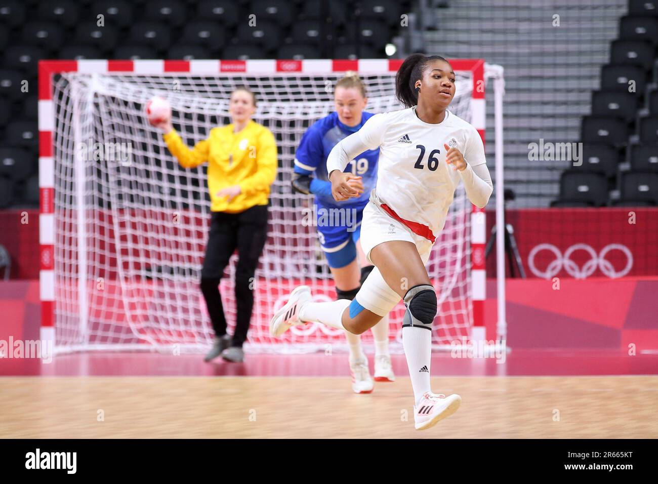 AUG 8, 2021 - Tokyo, Japan: Pauletta FOPPA #26 of Team France reacts to ...