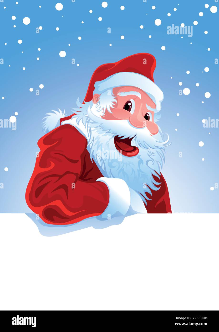White beard santa Stock Vector Images - Alamy