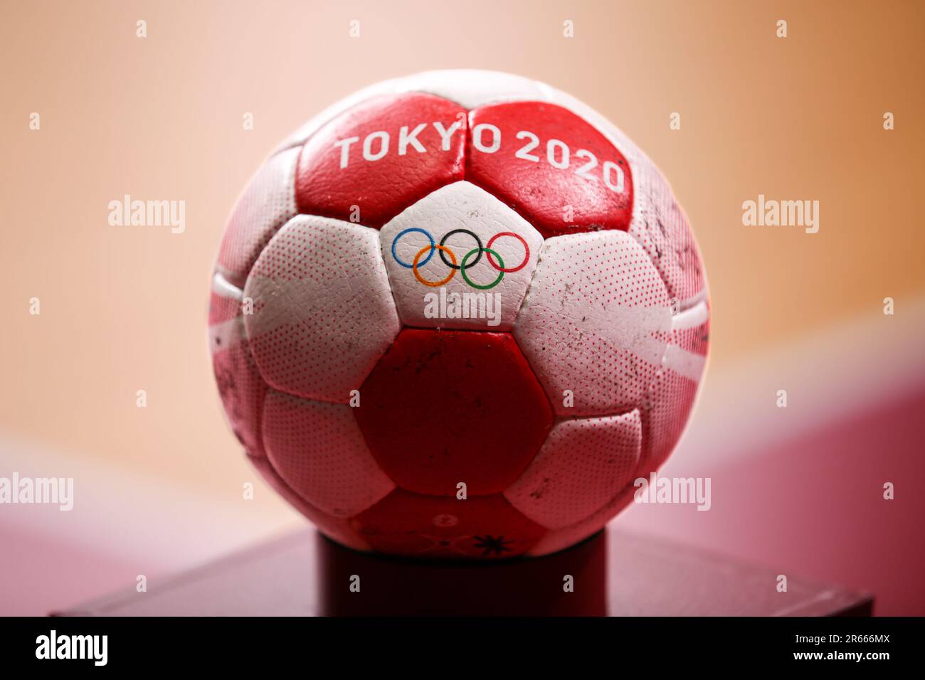 AUG 8, 2021 - Tokyo, Japan: official ball of the Handball Women's Gold ...