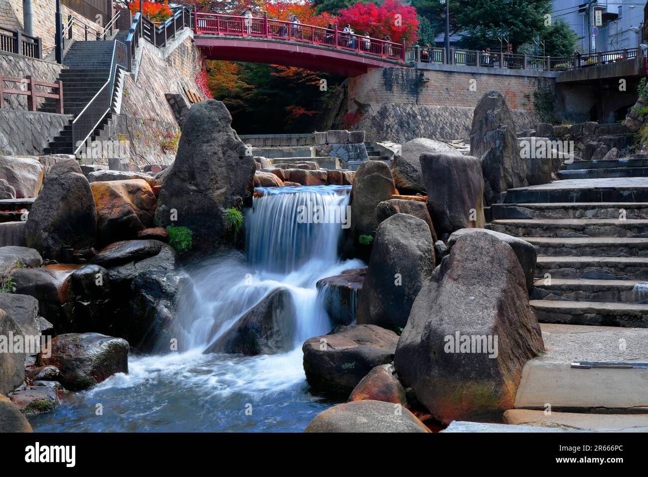 Autumn leaves in Arima Onsen Stock Photo - Alamy