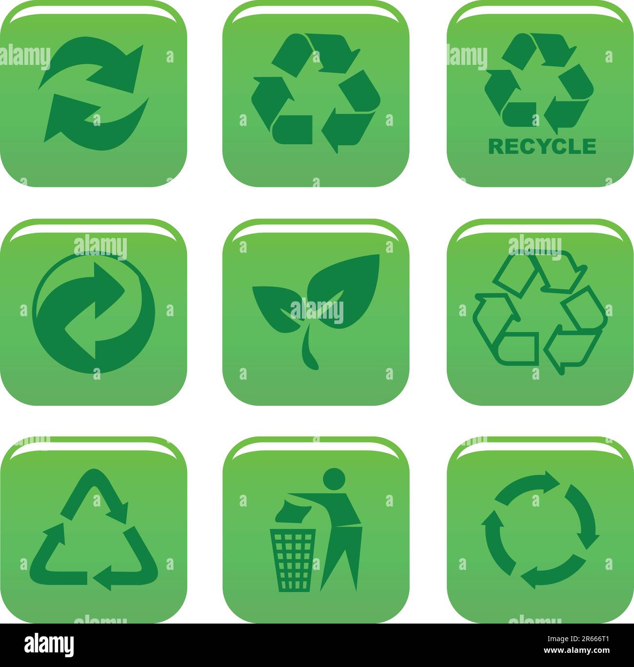environment and recycle icons Stock Vector Image & Art - Alamy
