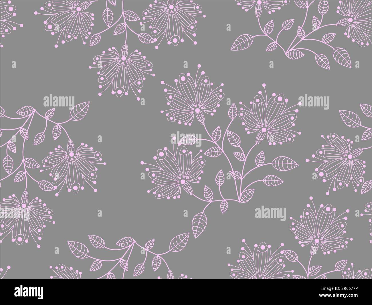 flower decoratively romantically abstraction illustration Stock Vector ...