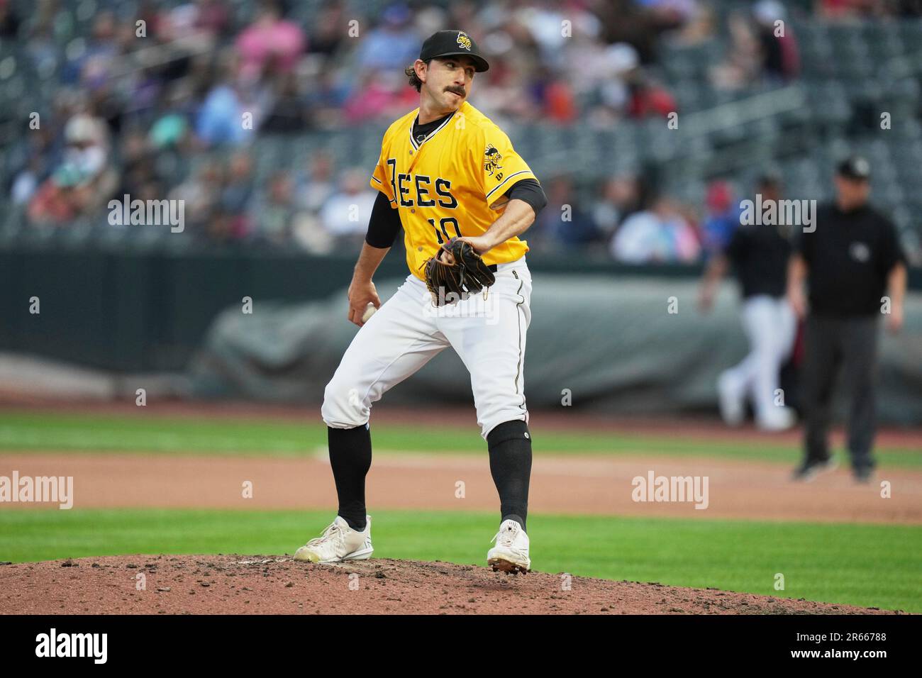 Salt Lake UT, USA. 6th June, 2023. Salt Lake pitcher Zack Weiss (10 ...
