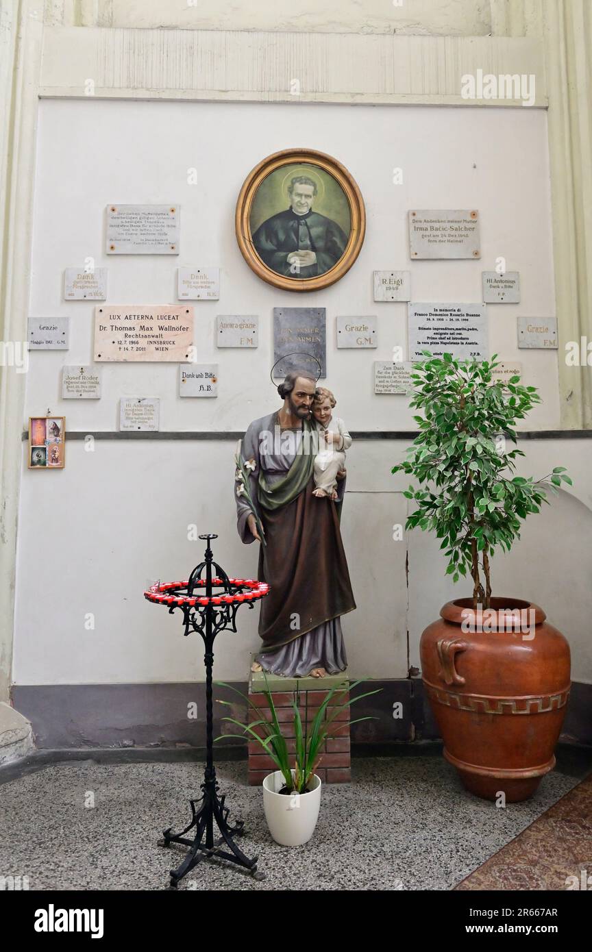 Vienna, Austria. Minorite Church in Vienna. Saint Anthony Chapel in the ...