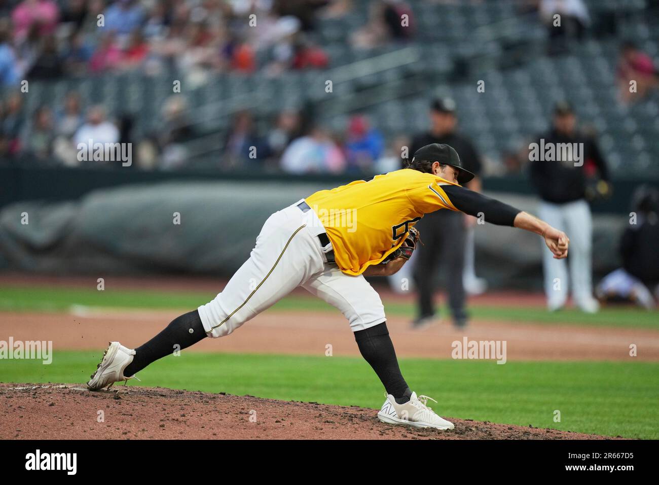 Salt Lake UT, USA. 6th June, 2023. Salt Lake pitcher Zack Weiss (10 ...