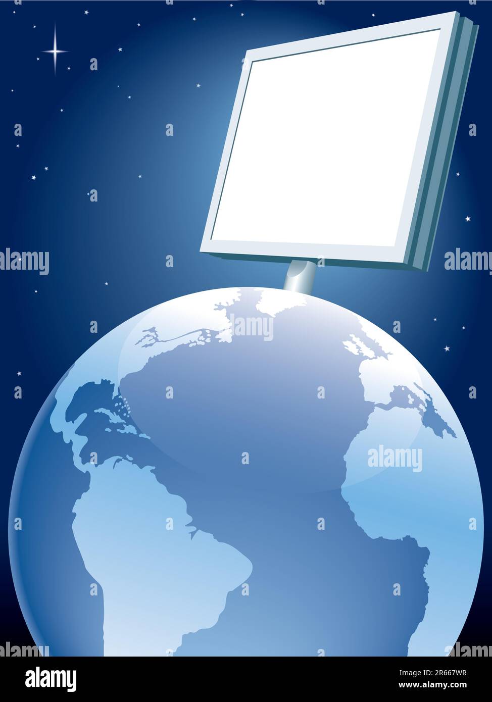 Large billboard on modern Stock Vector Images - Alamy