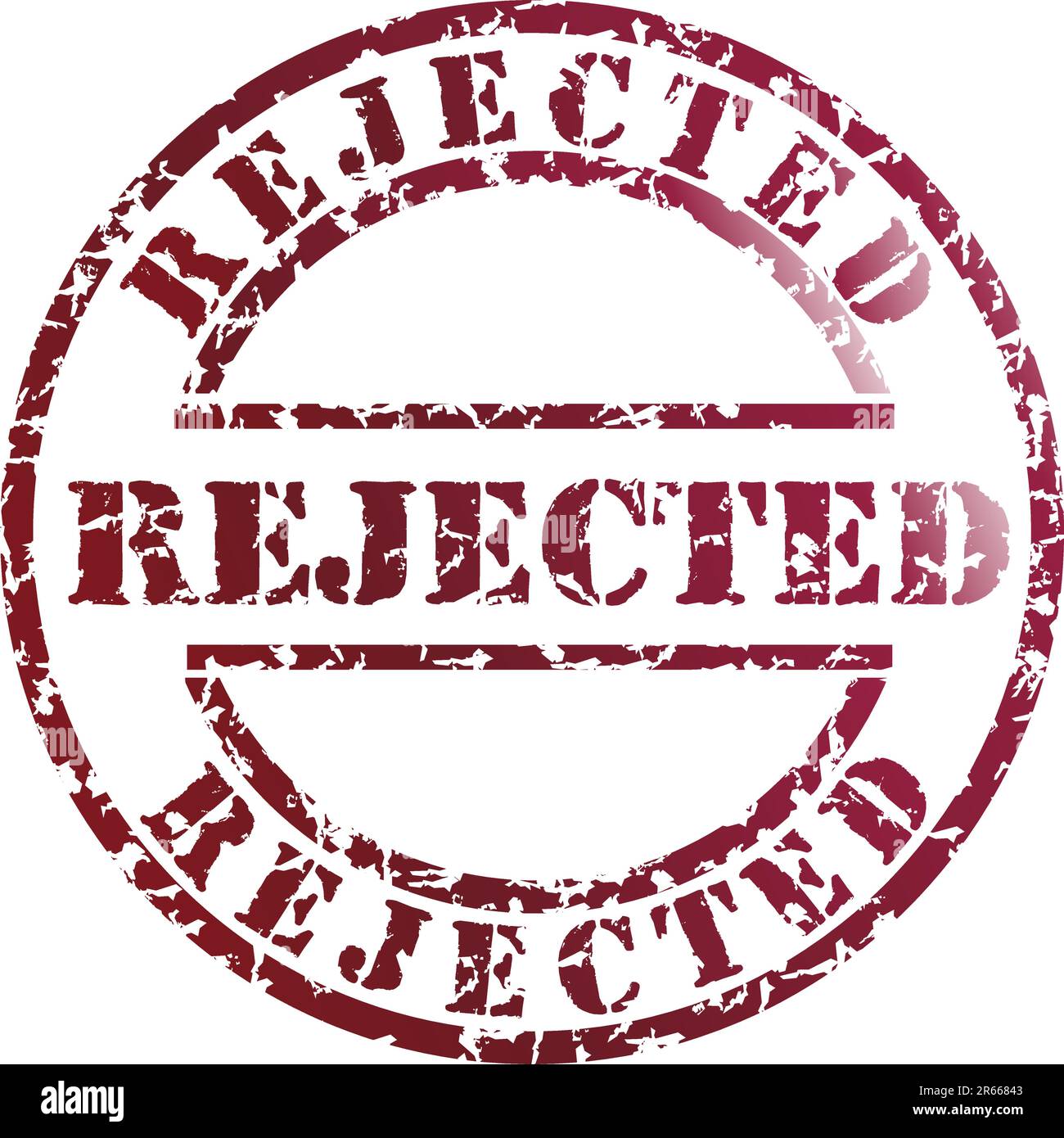 Vector rejected stamp with red ink Stock Vector Image & Art - Alamy