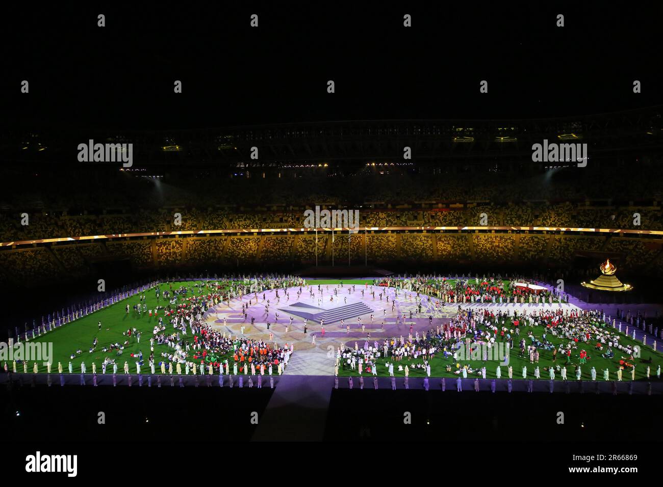 AUG 8, 2021 - Tokyo, Japan: show during the Closing Ceremony of the ...