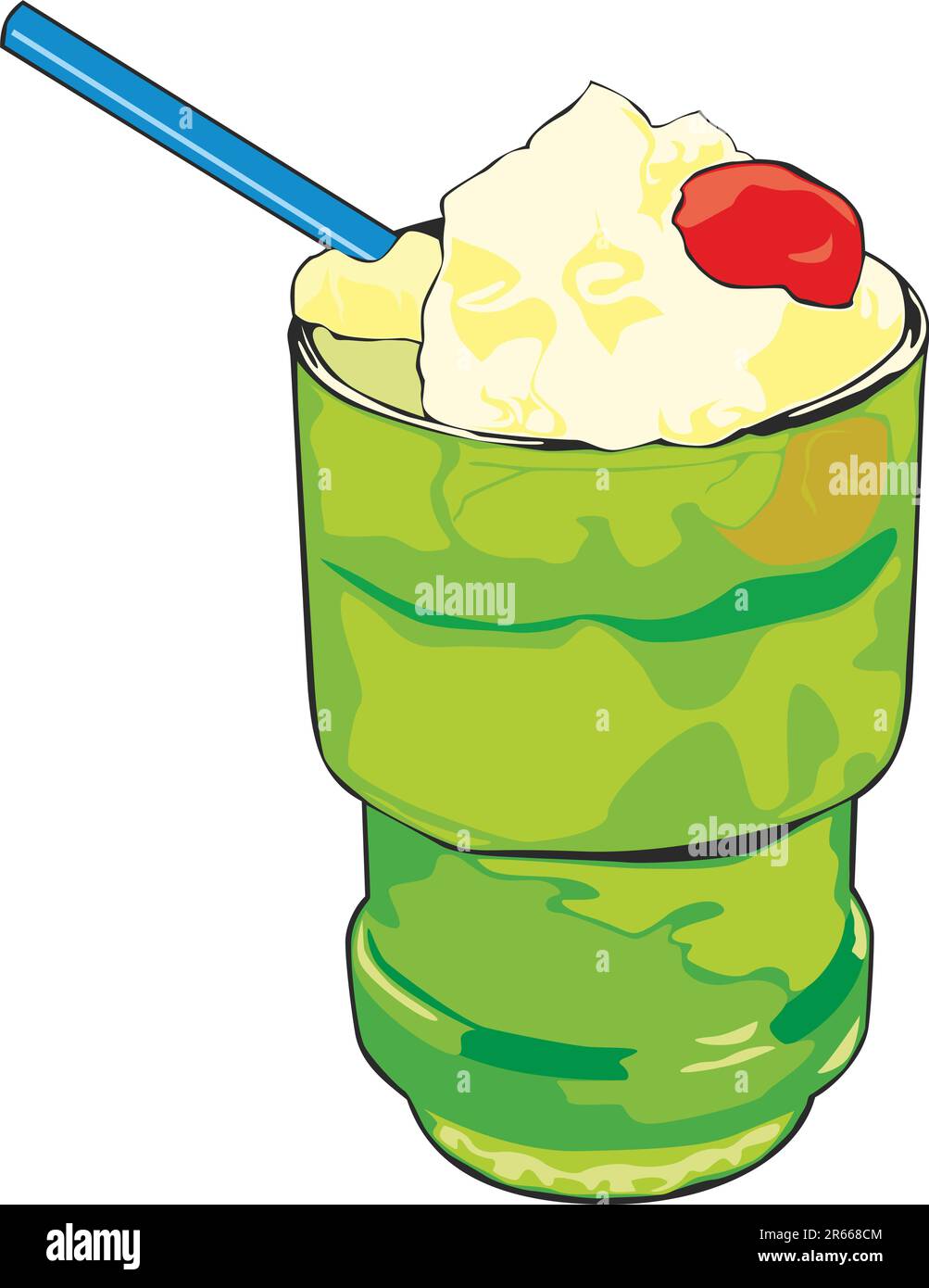 fully editable vector illustration of one cocktail Stock Vector Image ...