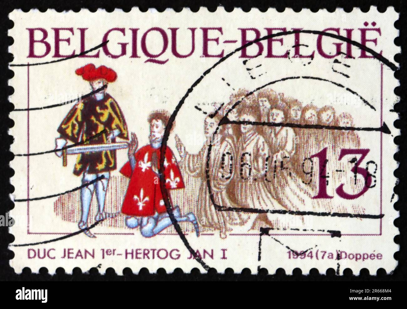 BELGIUM - CIRCA 1994: a stamp printed in Belgium shows reconciliation ...
