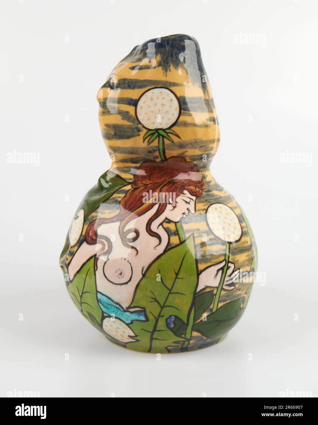 Antique 1900s Art Nouveau pottery vase designed by Pierre-Adrien ...