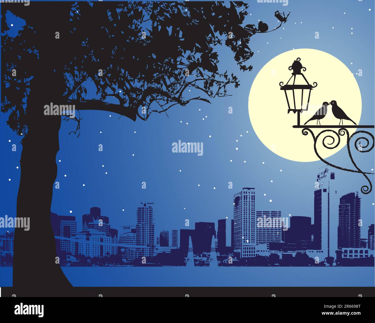 Night life city modern urban Stock Vector Images - Alamy