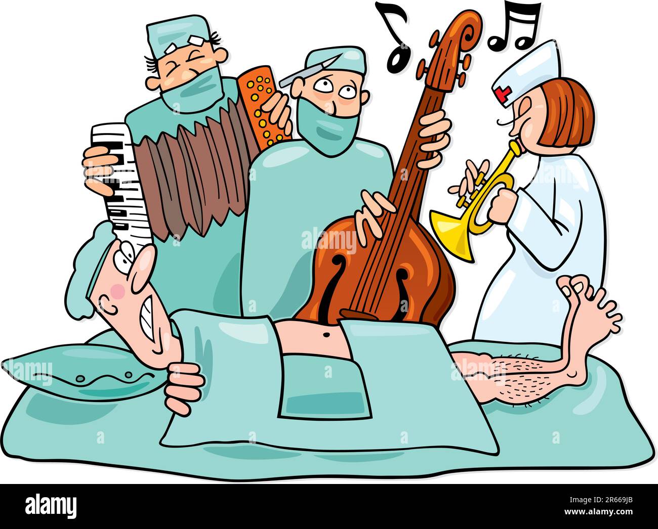 Crazy doctor scalpel Stock Vector Images - Alamy