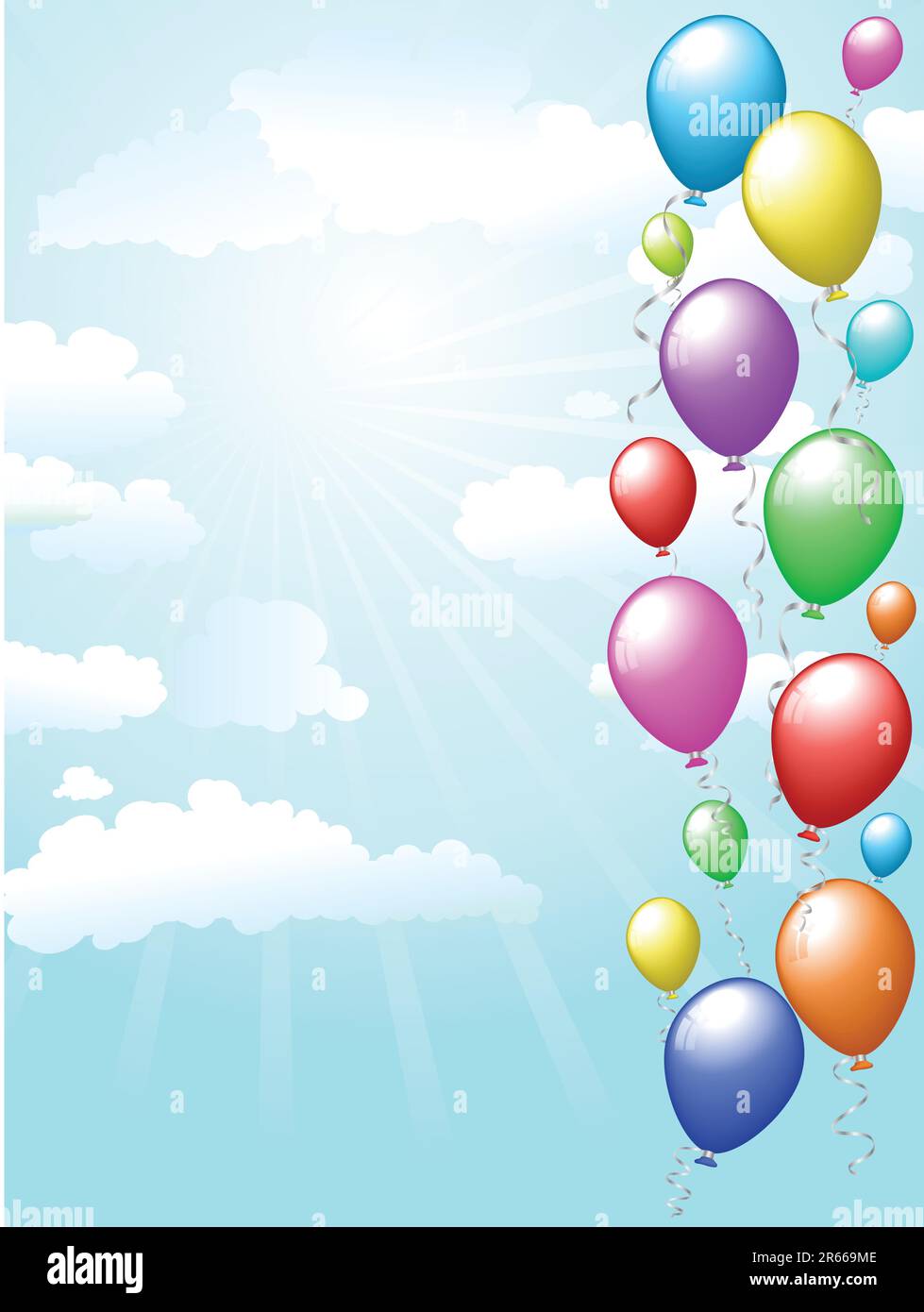 Inflatable party balloons in Stock Vector Images - Alamy