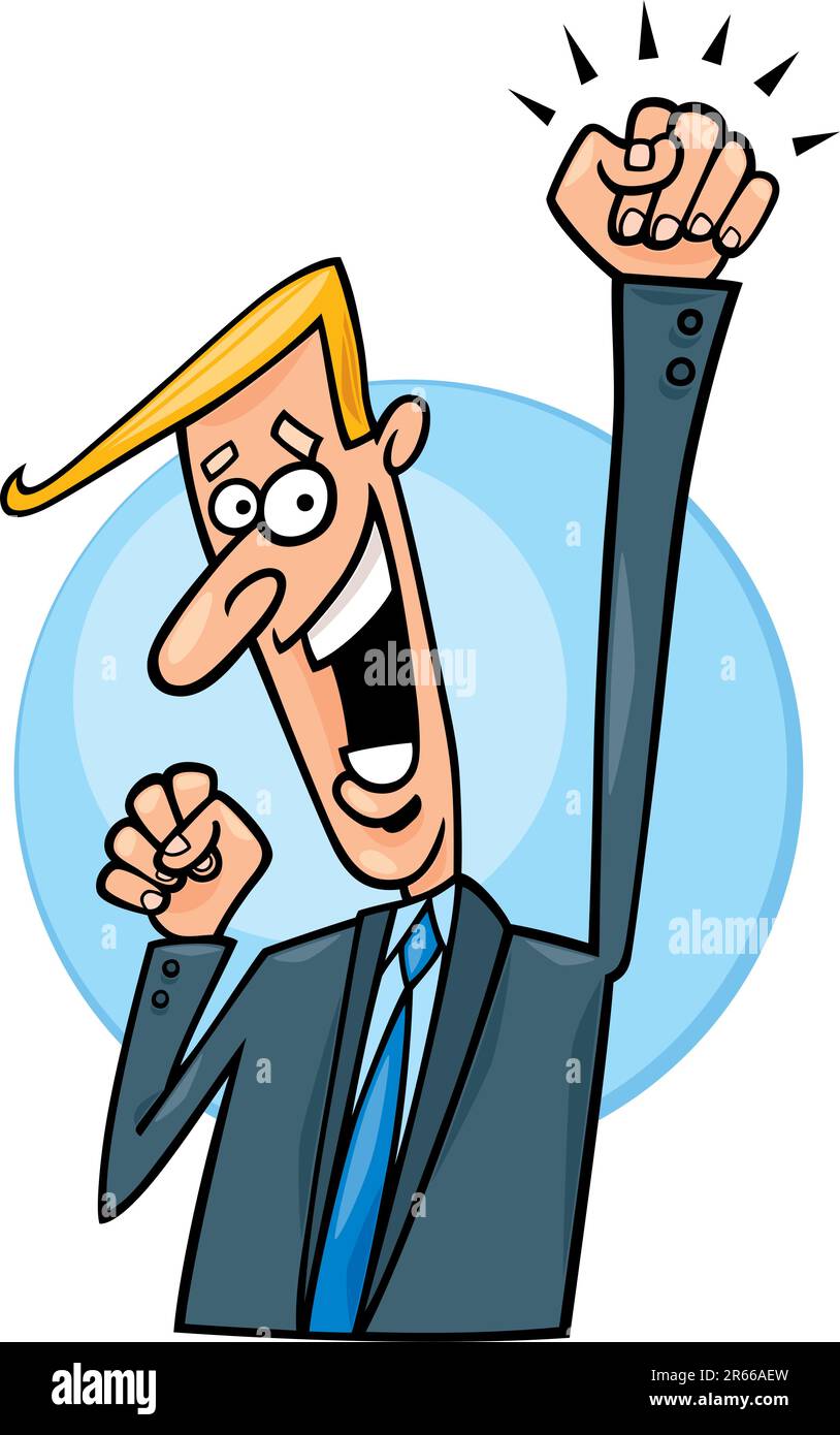 Cartoon illustration of successful businessman Stock Vector Image & Art ...