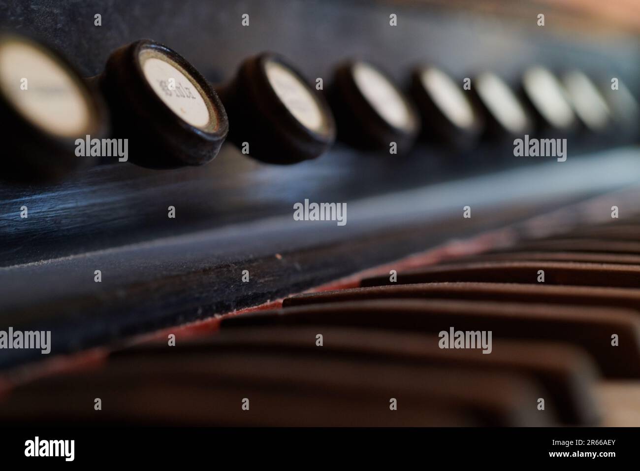 Old broken pipe organ dusty in an attic Stock Photo - Alamy