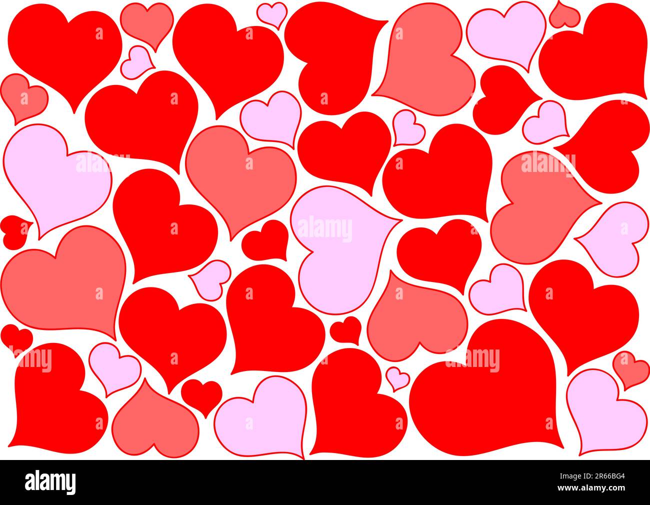 Colorful valentine hearts background Stock Vector Image & Art - Alamy