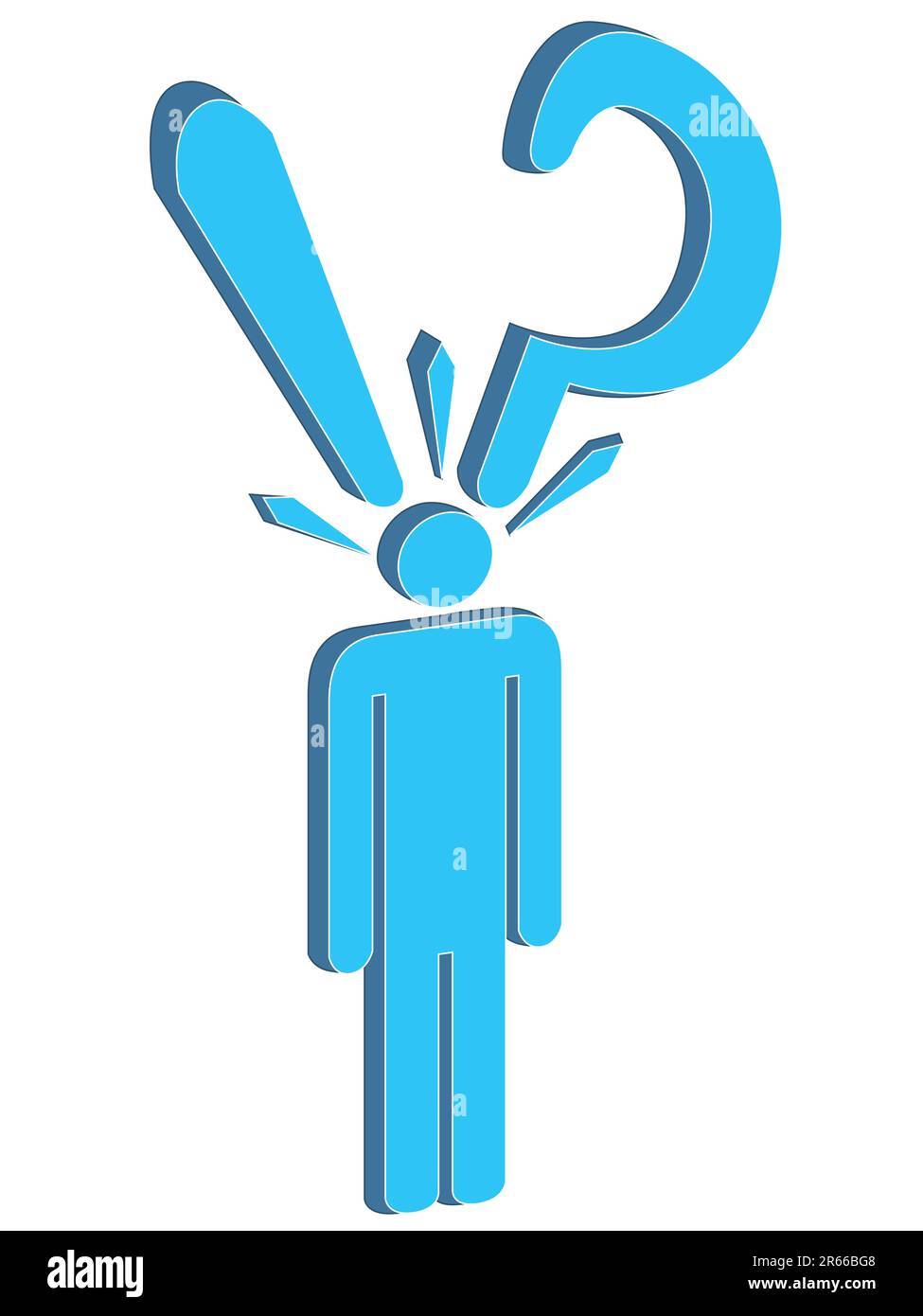 Worried thought Stock Vector Images - Alamy