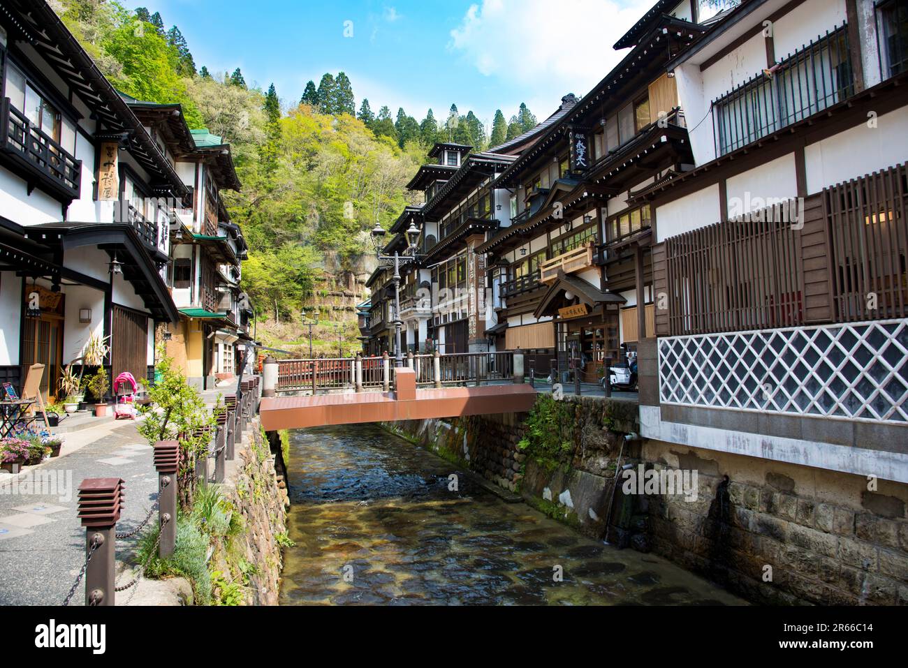 Ginzan Onsen hot spring Stock Photo - Alamy