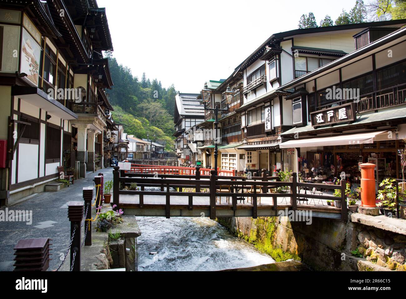 Ginzan Onsen hot spring Stock Photo - Alamy