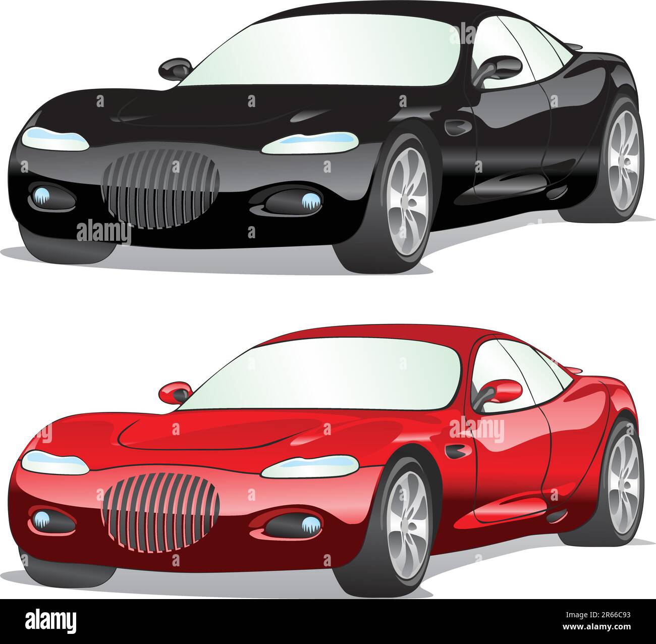 vector editable isolated cars with details Stock Vector Image & Art - Alamy