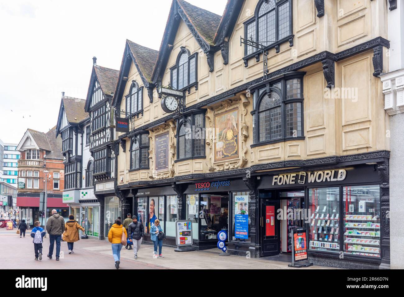 Period buildings, Tavern Street, Ipswich, Suffolk, England, United ...