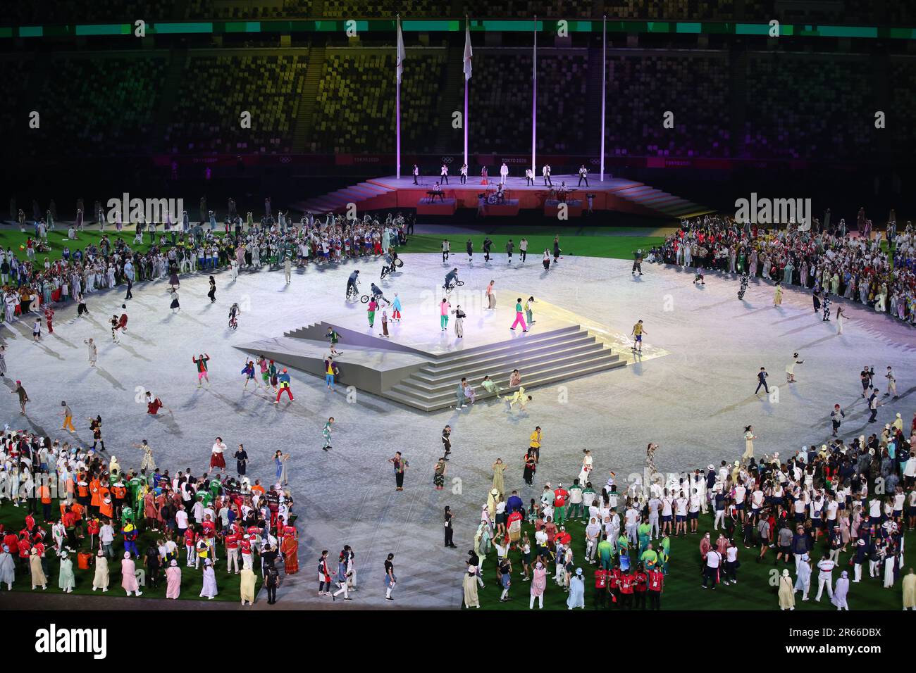 AUG 8, 2021 - Tokyo, Japan: show during the Closing Ceremony of the ...