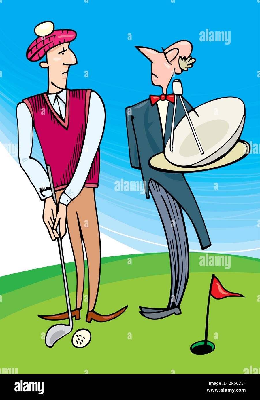 Illustration of Lord playing golf Stock Vector Image & Art - Alamy