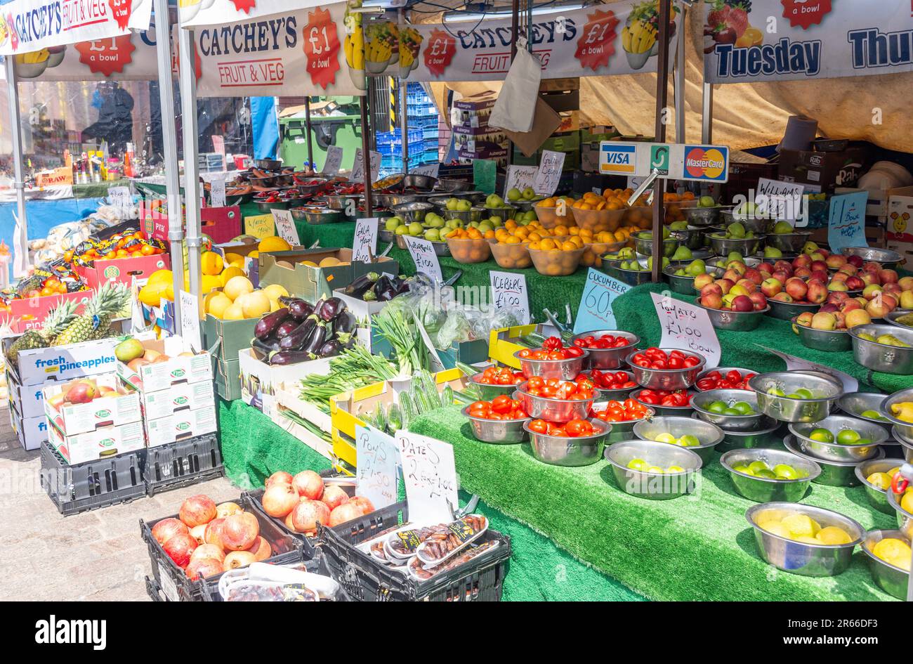 Catchey's Fruit & Veg stall in Ipswich Market, Westgate Street, The ...