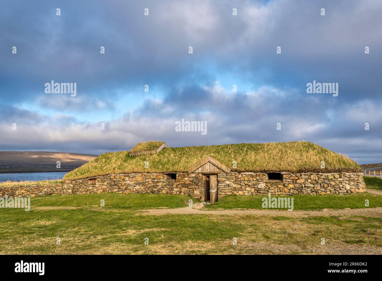 Reconstructed viking settlement hi-res stock photography and images - Alamy