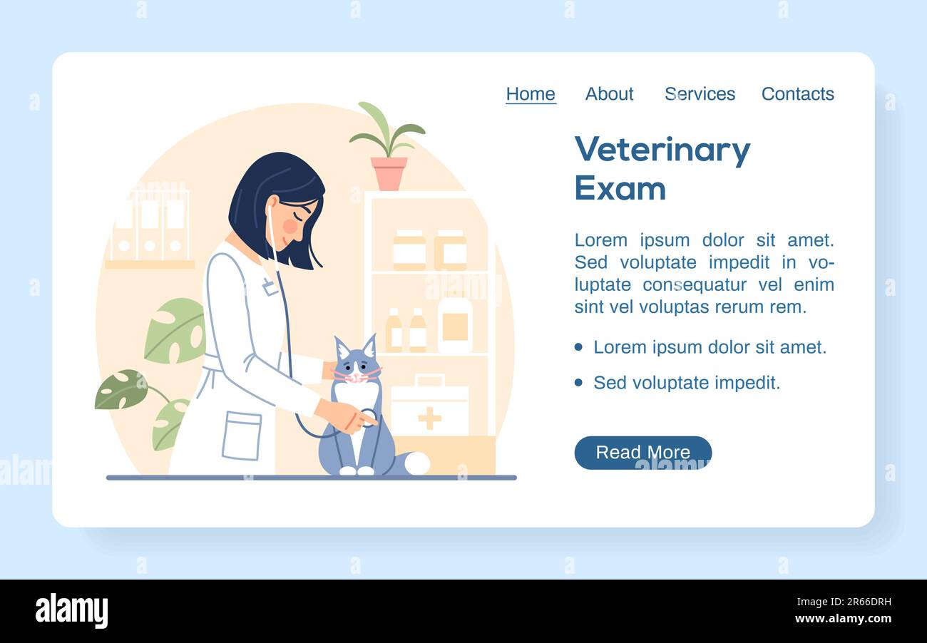 Young professional female vet Stock Vector Images - Alamy