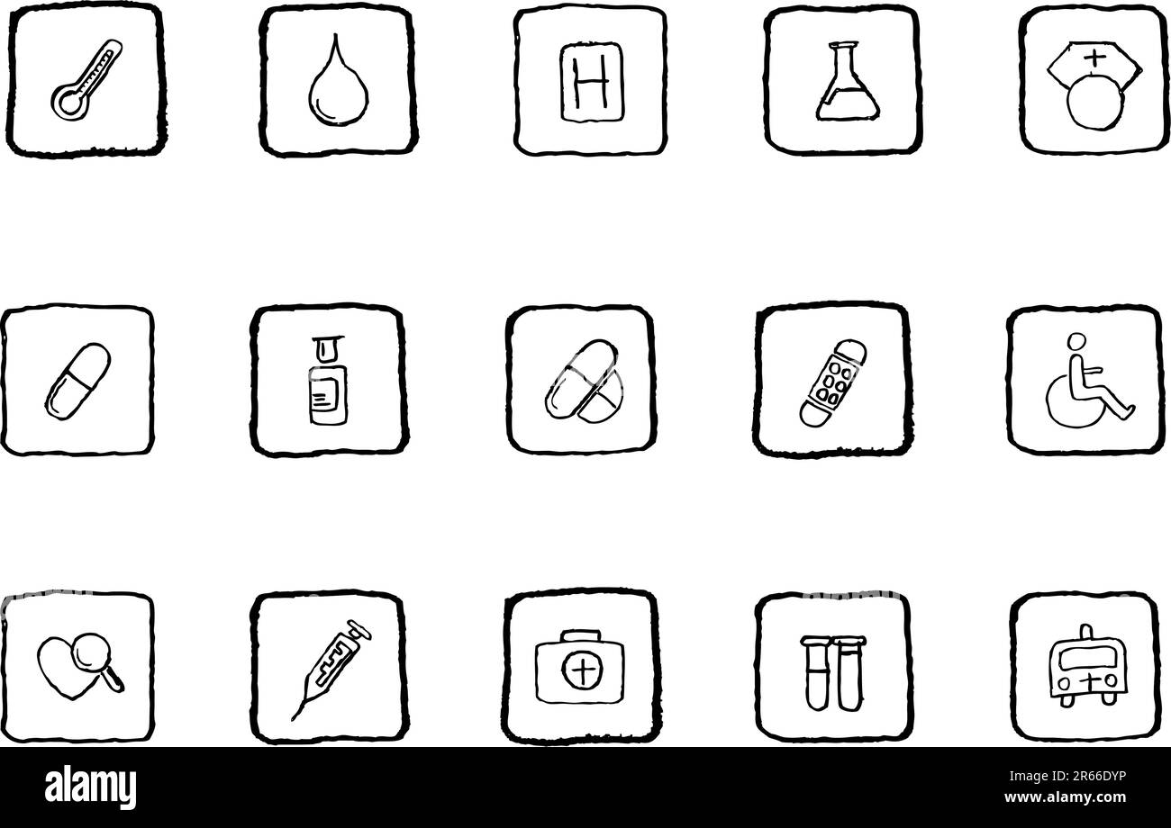 Pharma icon Black and White Stock Photos & Images - Alamy