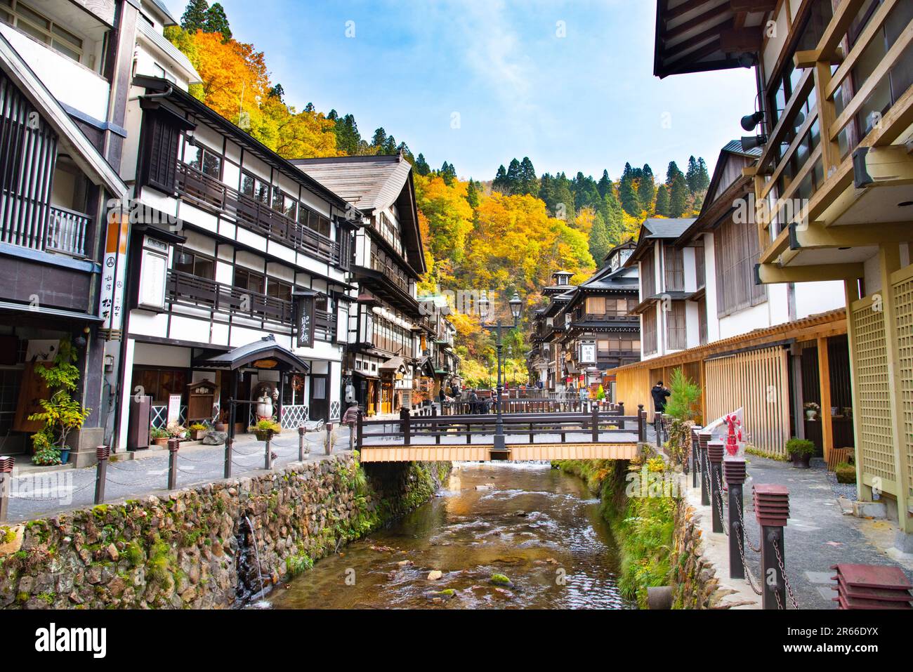 Ginzan Onsen in autumn Stock Photo - Alamy