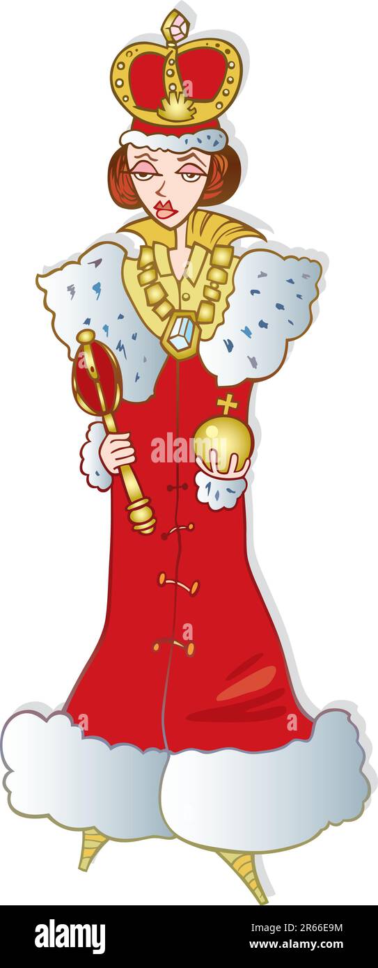 Illustration of queen woman personality type Stock Vector Image & Art ...