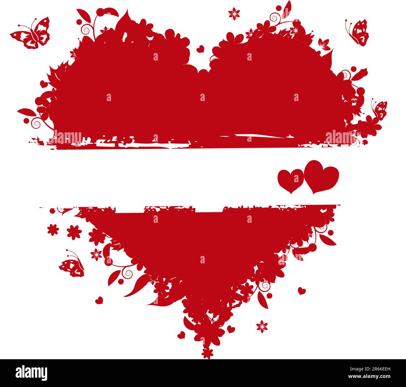 Floral heart shape for your design Stock Vector Image & Art - Alamy