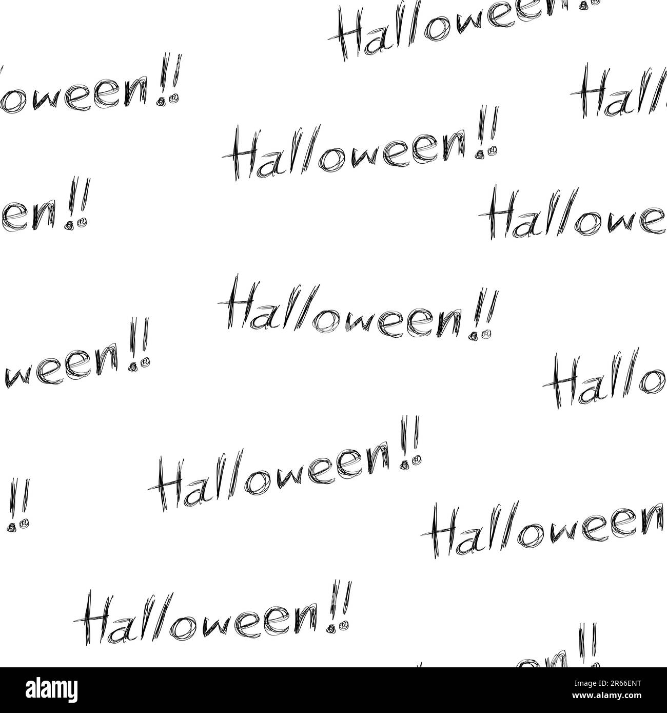 seamless background for halloween, doodle style Stock Vector Image ...