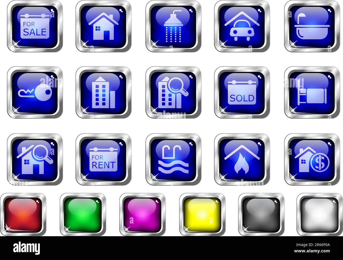 Real Estate icons Stock Vector Image & Art - Alamy