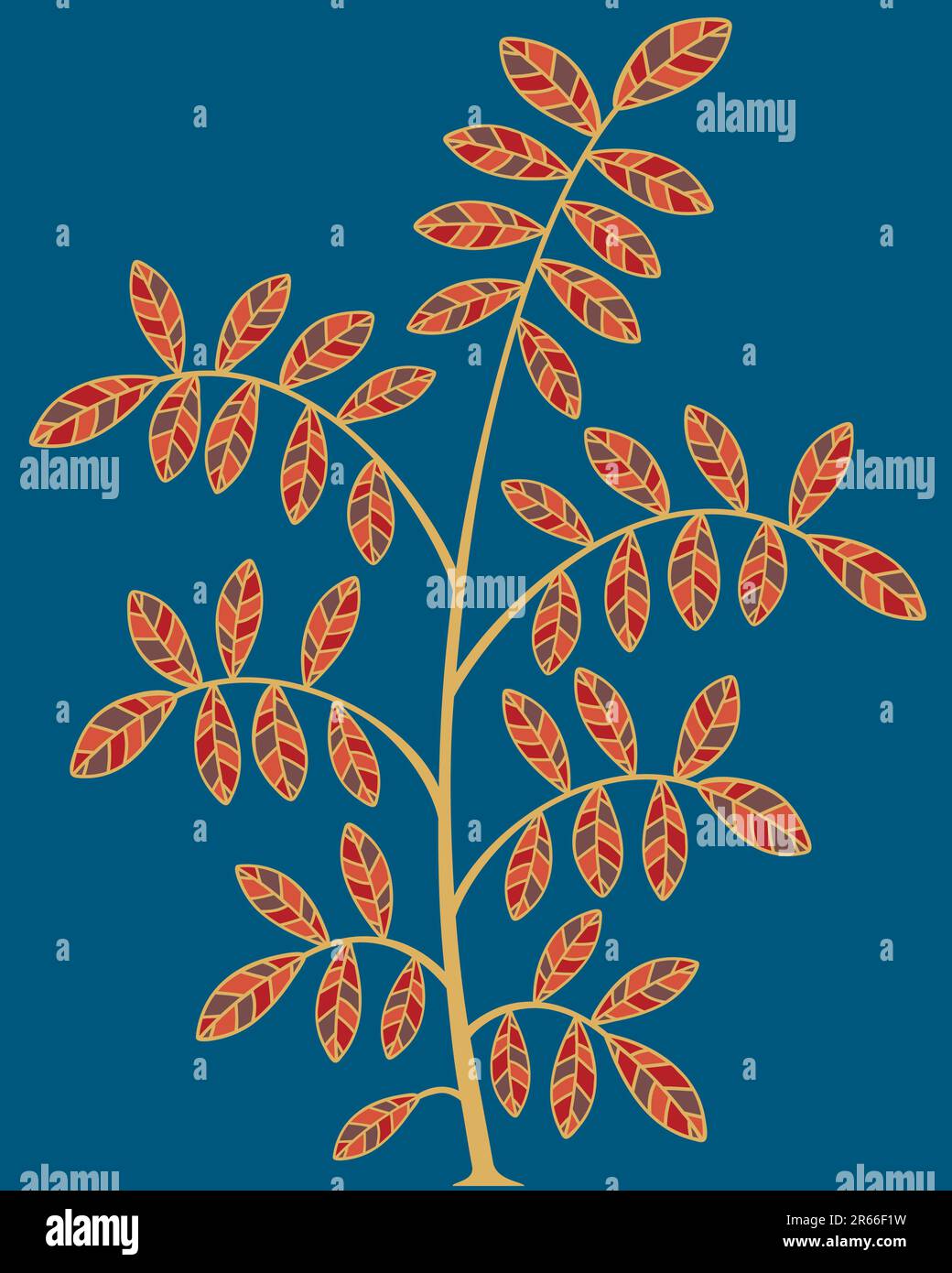 Editable vector illustration of a small tree Stock Vector Image & Art ...