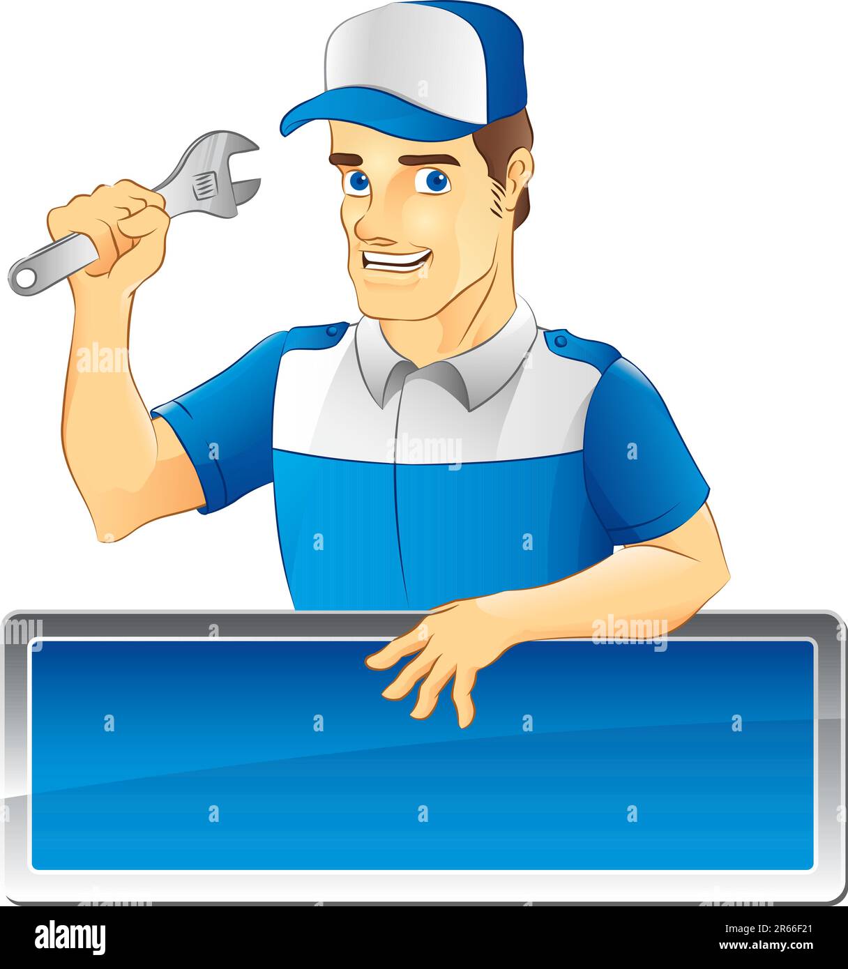 White hat and blue shirt Stock Vector Images - Alamy