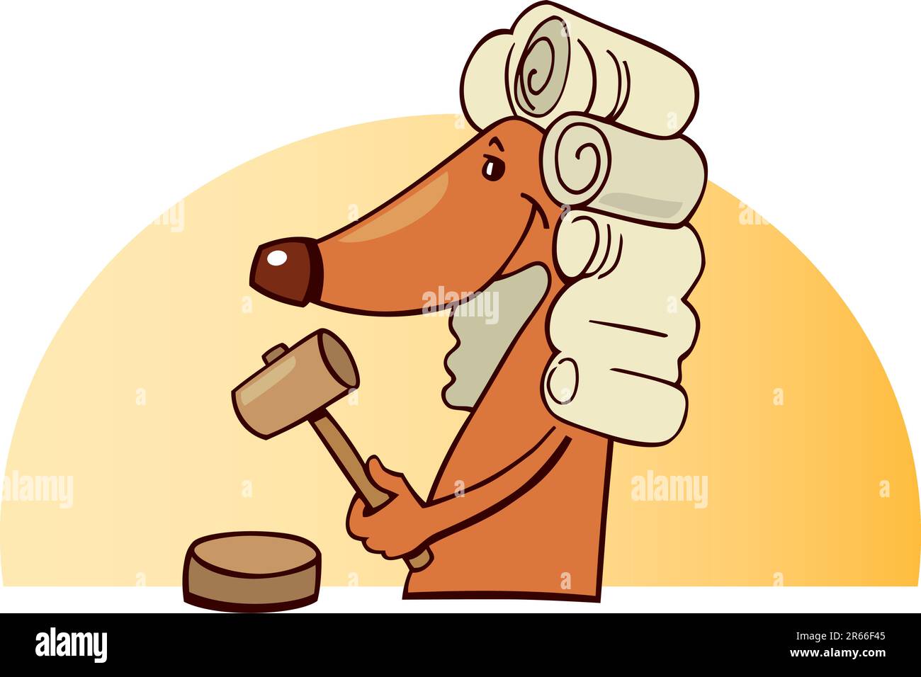 Cartoon illustration of dog judge Stock Vector Image & Art - Alamy