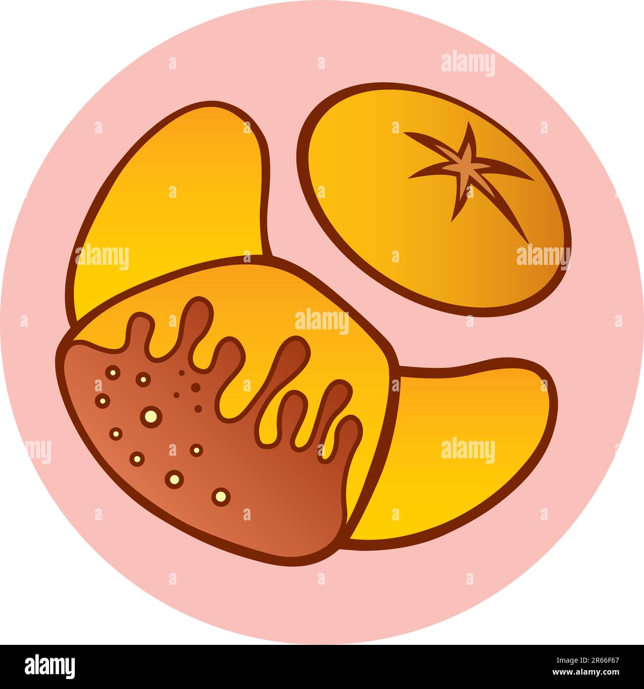 Cartoon Illustration Of Bakery Logo Stock Vector Image Art Alamy