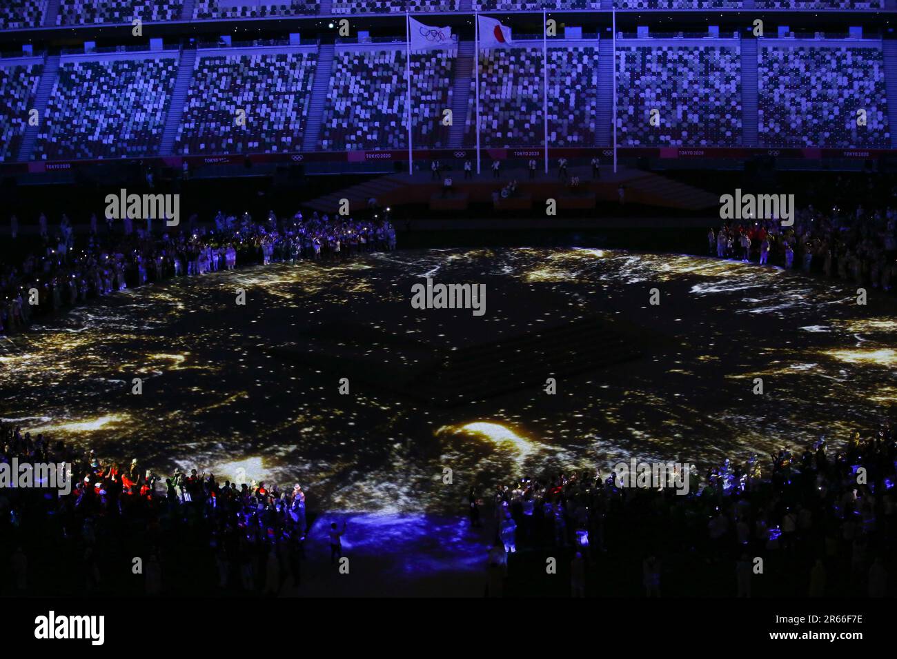 AUG 8, 2021 - Tokyo, Japan: the show during the Closing Ceremony of the ...